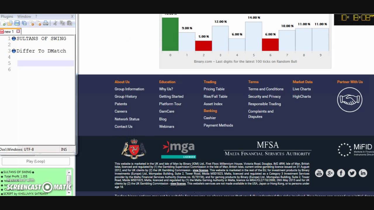 BINARY Differ to DMatches Use iMacros - YouTube