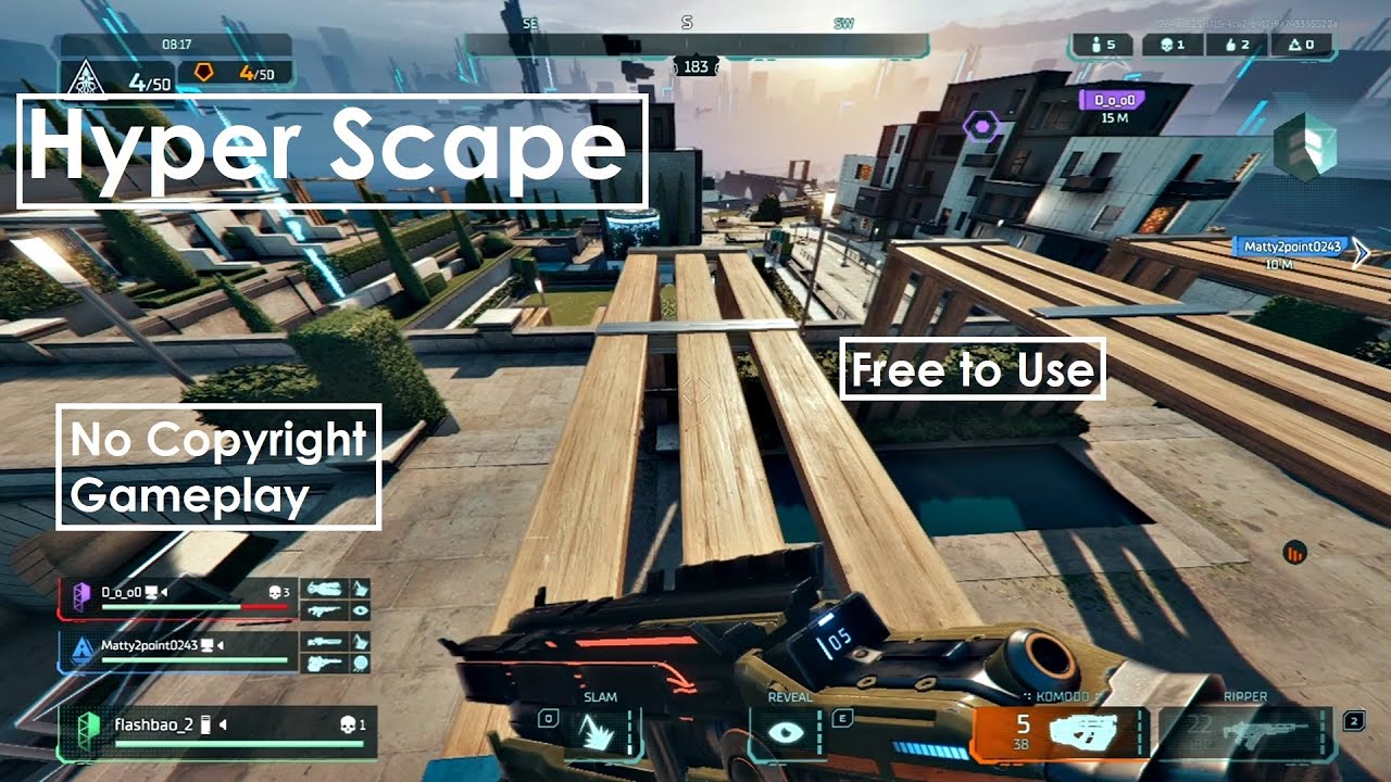 Hyper Scape | No Copyright Gameplay part 13 | Free to use | No Copyright Gameplay Stock Video ...