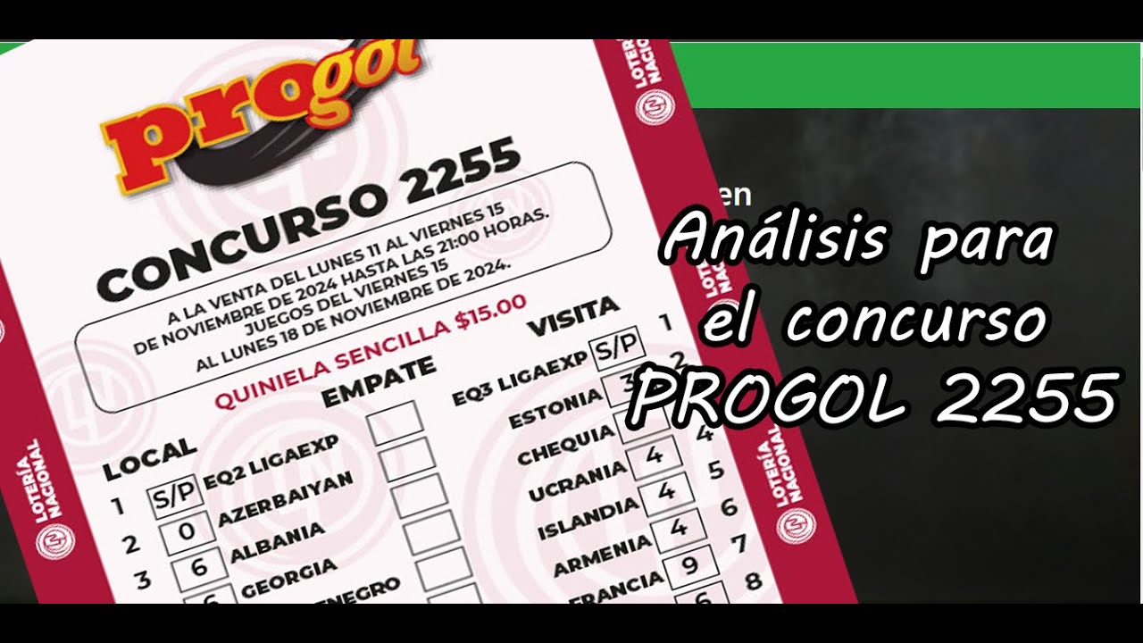 Progol 2255 - Análisis completo - YouTube