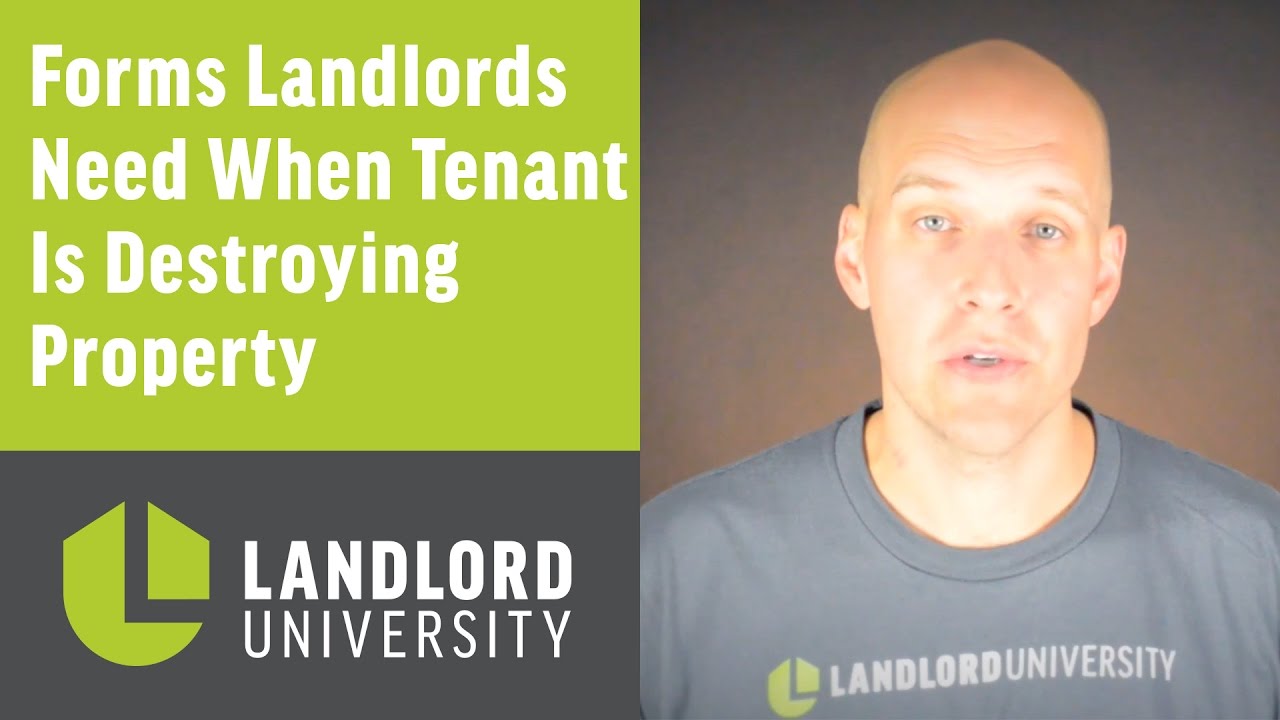 How to deal with angry tenant damaging rental property | RentPrep - YouTube
