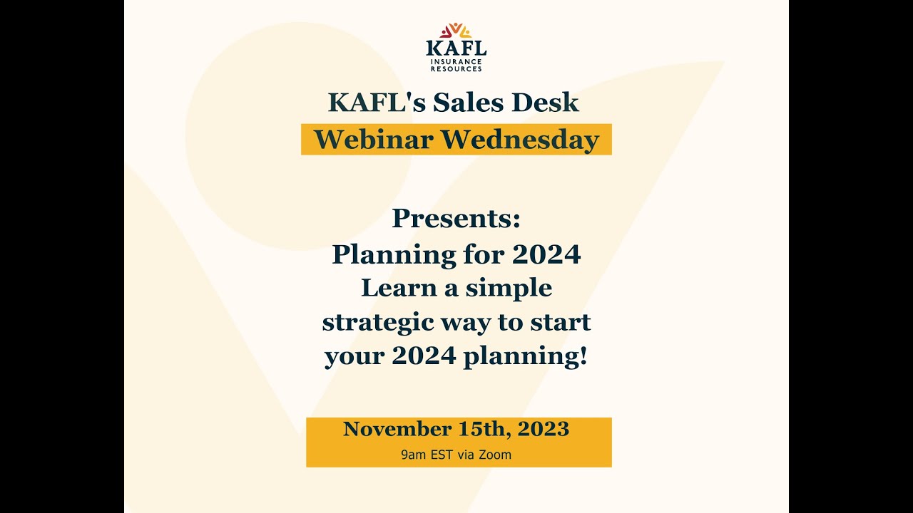 KAFL's 2024 Planning Webinar - YouTube