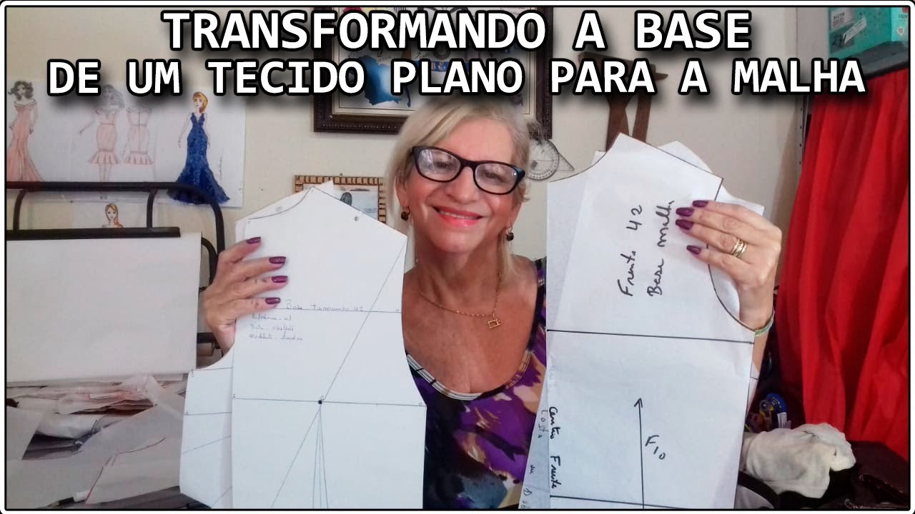 Como transformar base de tecido plano em base para malha - YouTube