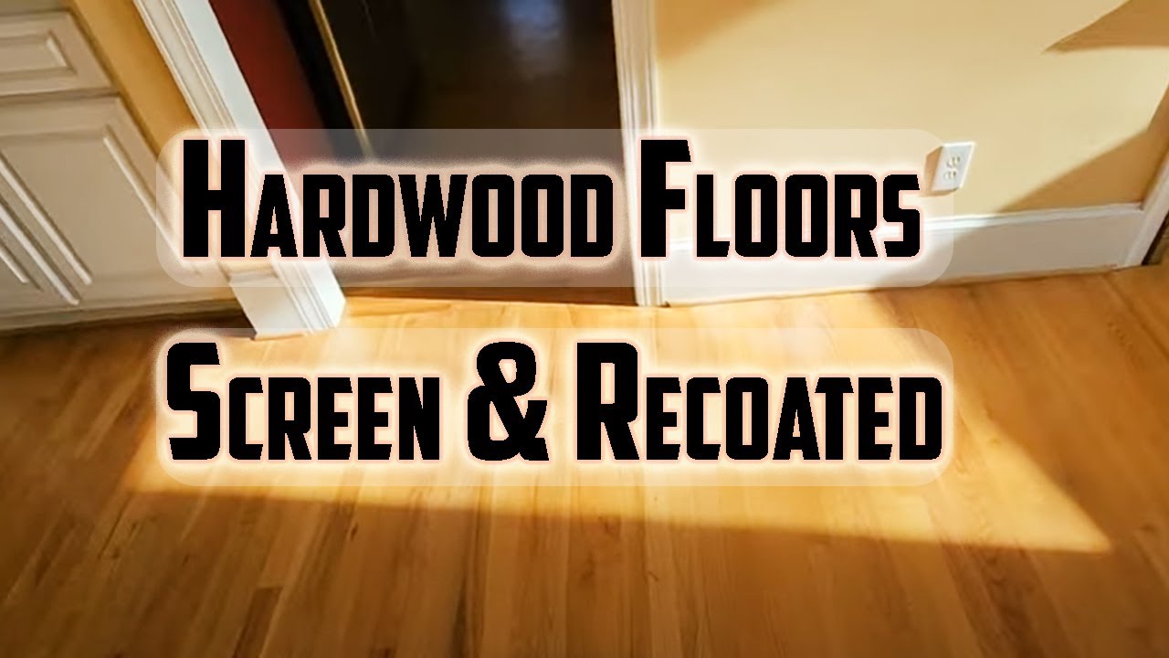 My client having their hardwood floors Screen & Recoated while their on ...