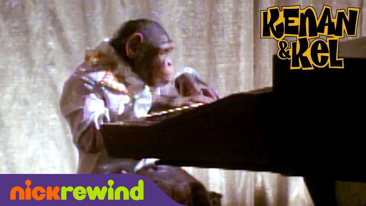 Chimperace the Piano-Playing Monkey | Kenan & Kel | NickRewind - YouTube