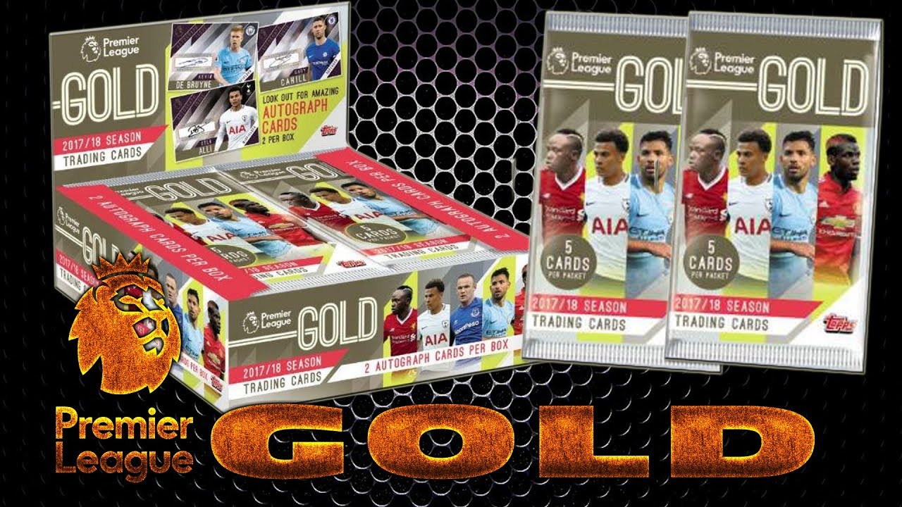 Topps PREMIER GOLD 2017/18 FULL DISPLAY BOX | Unboxing - YouTube