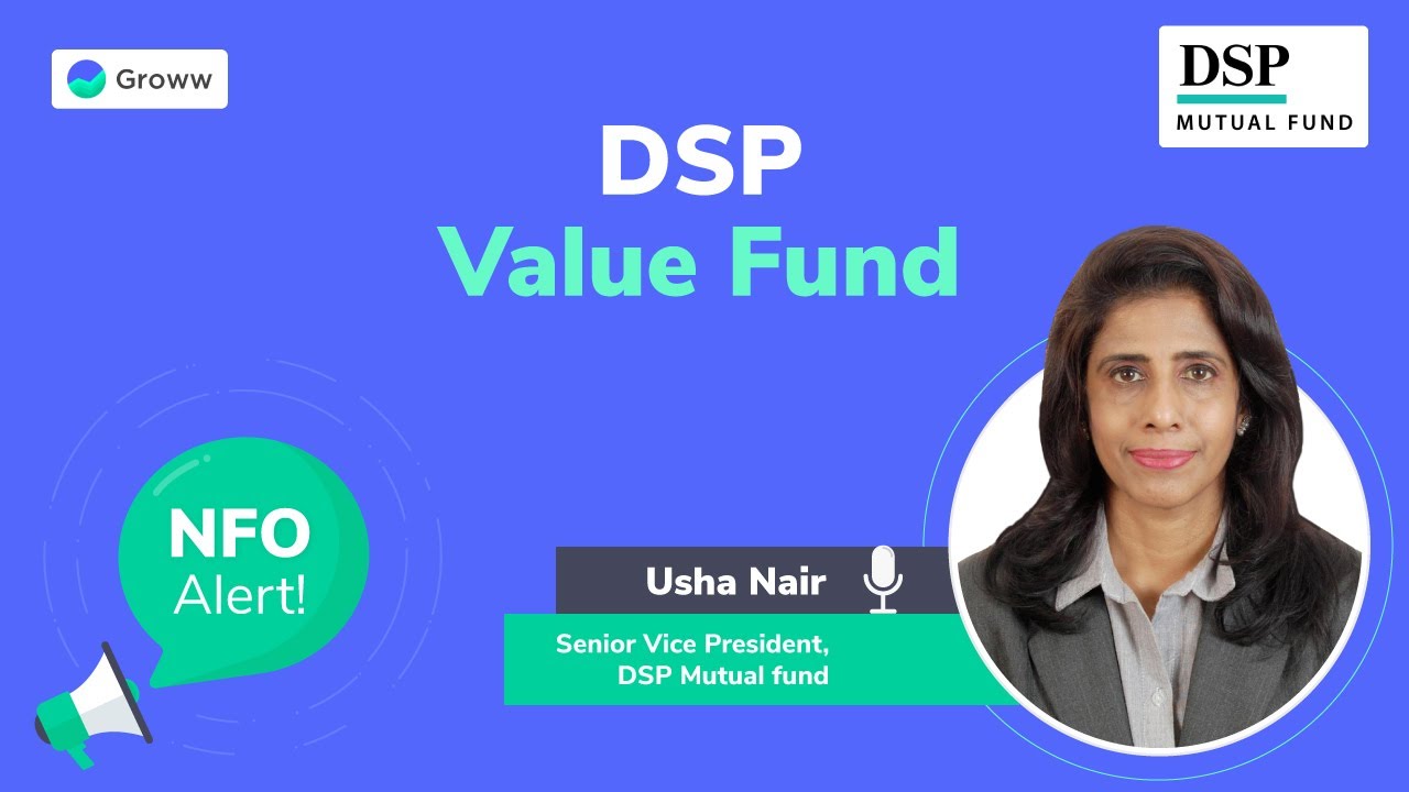 NFO Alert: DSP Value Fund - Usha Nair | Groww | Mutual Fund - YouTube