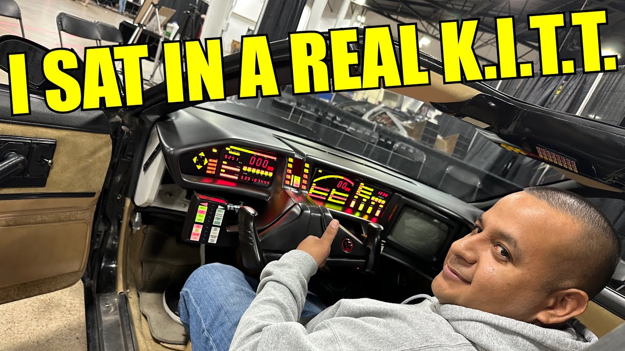 Meeting an original KITT from Knight Rider !!! Happy Birthday !! - YouTube