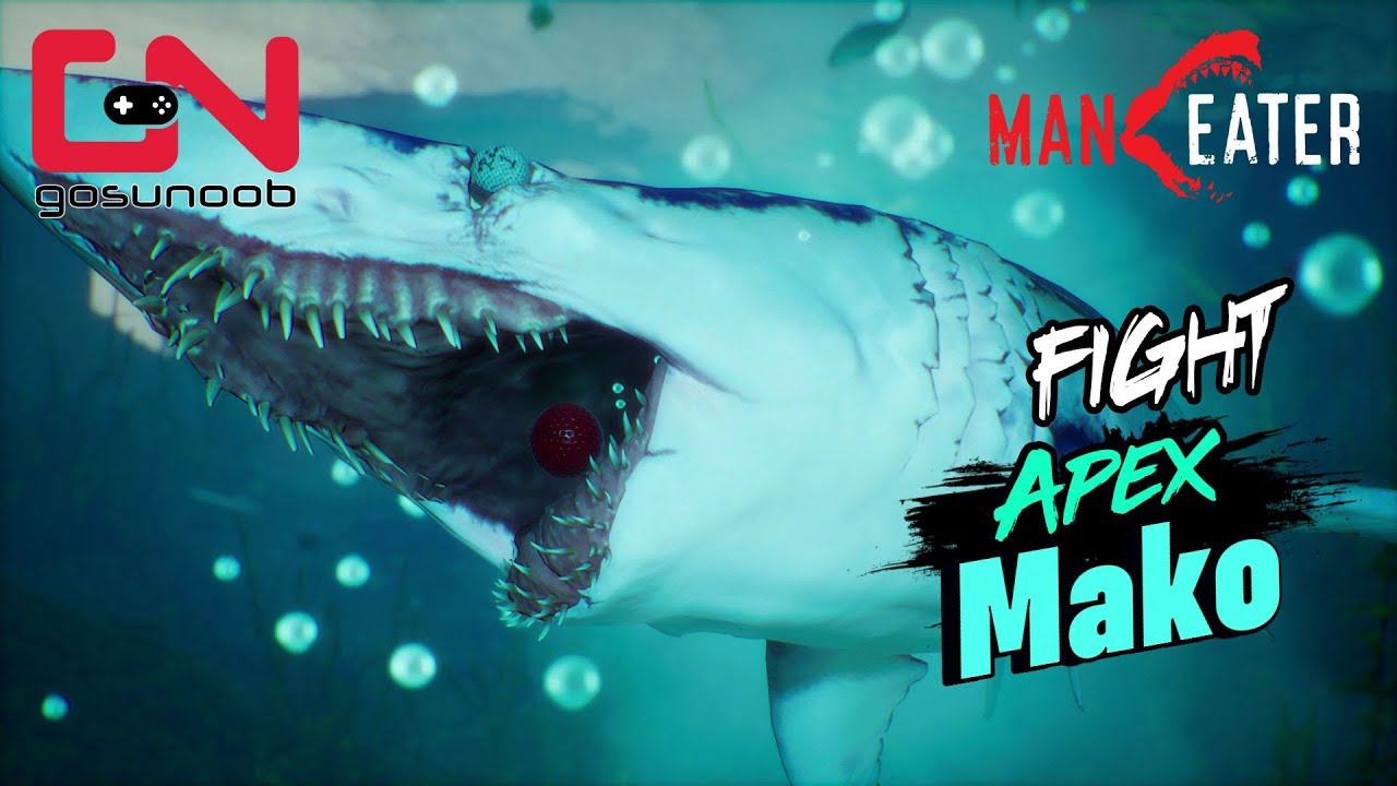 Maneater Apex Mako VS Bull Shark Boss Fight - Shark on Shark Violence ...
