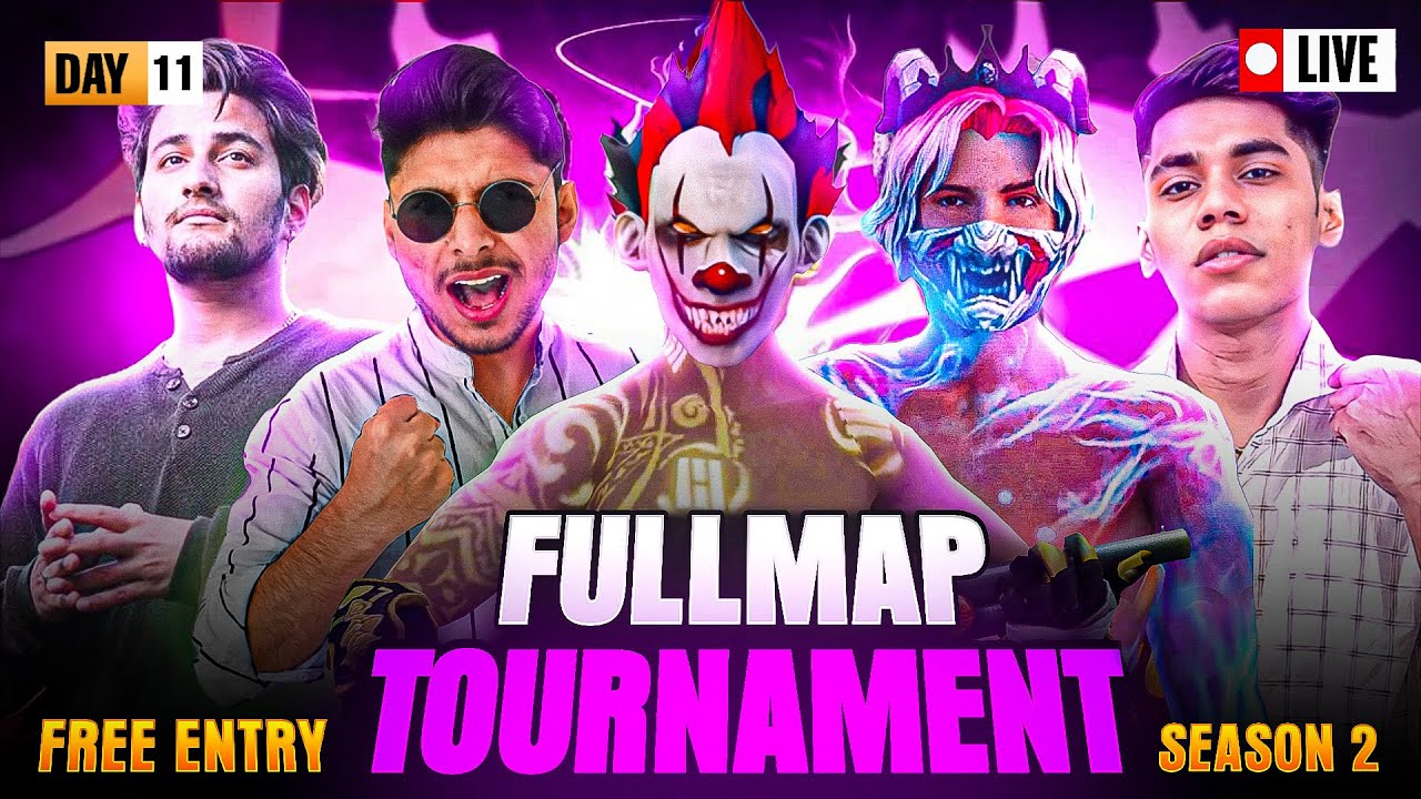 FREE FIRE LIVE FULLMAP ESPORTS TOURNAMENT DAY -12 😱 #nonstopgaming # ...