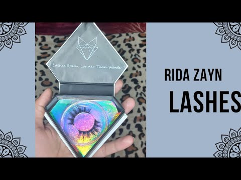 Rida zayn mink lashes | cutie patoti lashes | reuseable lashes | fiza ...