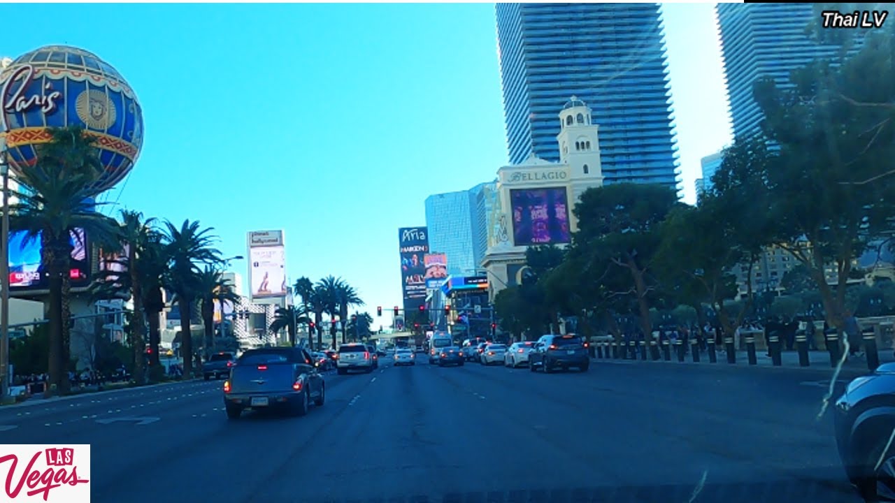 Las Vegas Strip | Wednesday driving tour - YouTube