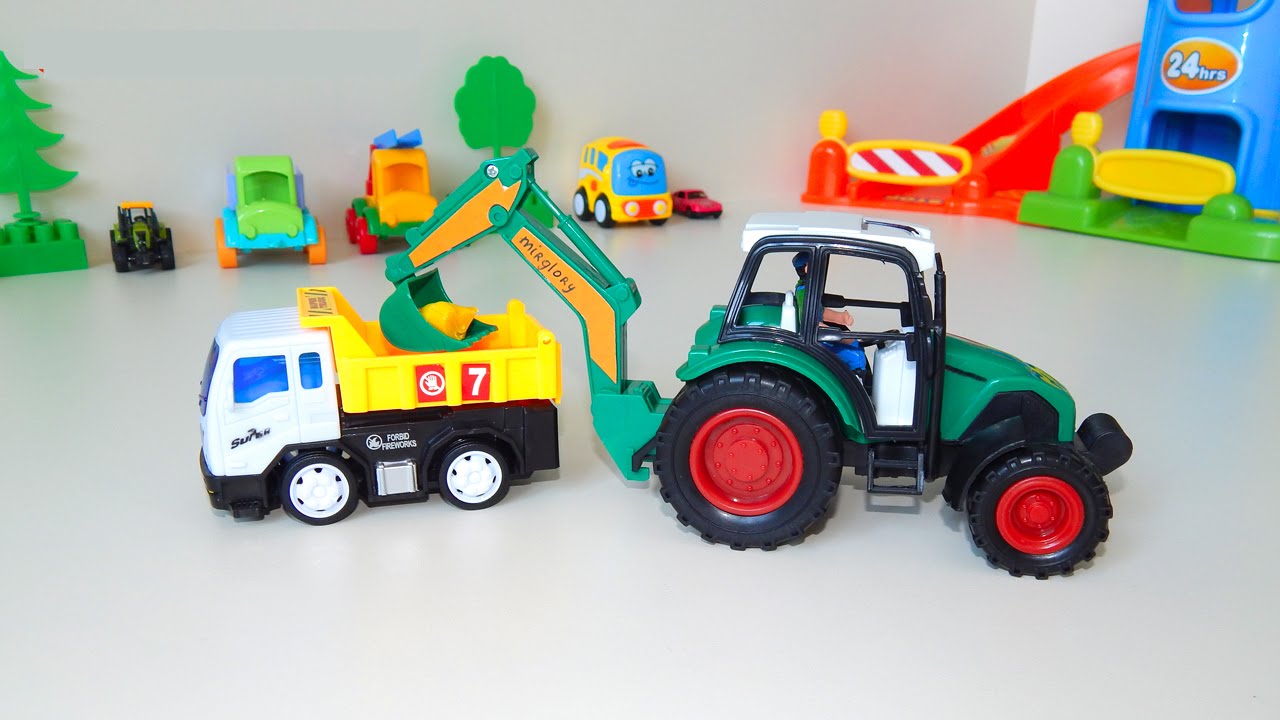 Мультик про машинки Місто машинок 14 серія: Екскаватор, вантажівка ...