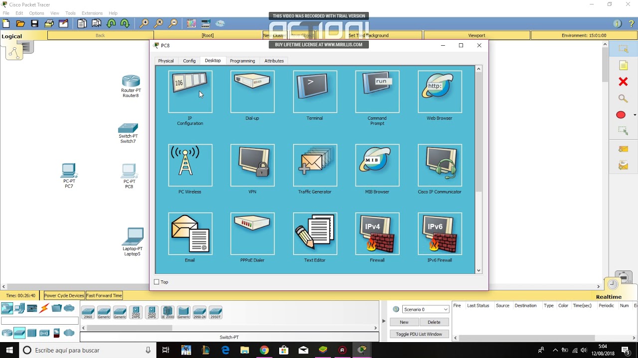 Ejemplo de Red Lan para Oficia usando Cisco Parker Tracer - YouTube
