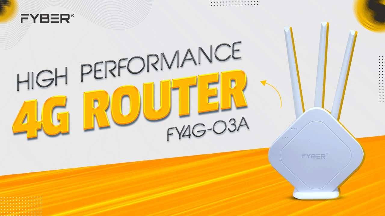 Fyber High Speed Wifi Router | FY4G-03A | #madeinindia - YouTube