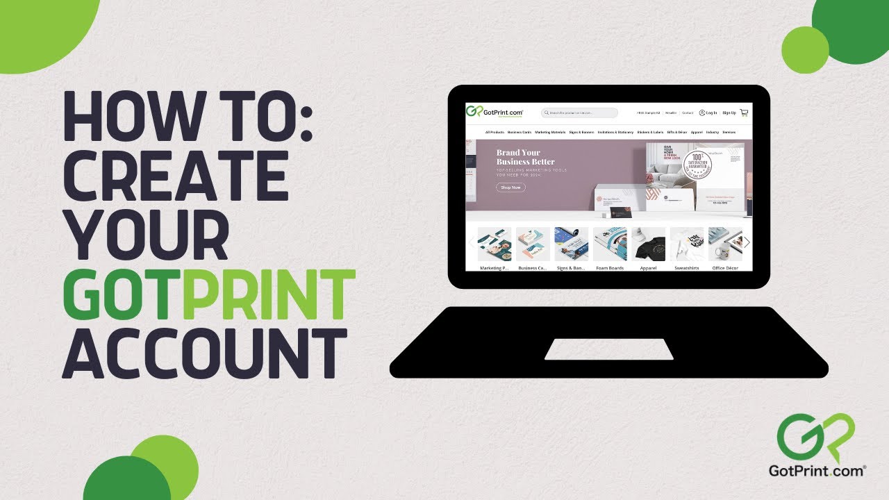 How to: Create Your GotPrint Account - YouTube