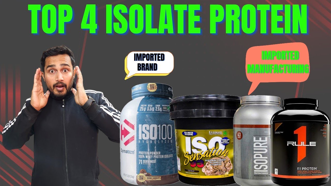 TOP 4 ISOLATE PROTEIN | DYMATIZE ISO 100 | ISO SENSATION | ISOPURE ...