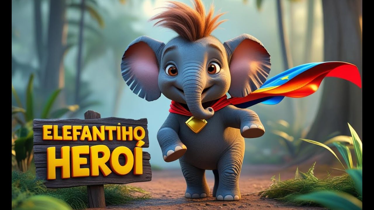 Elefantinho Heroi - Little Elephant Hero #festainfantil # ...