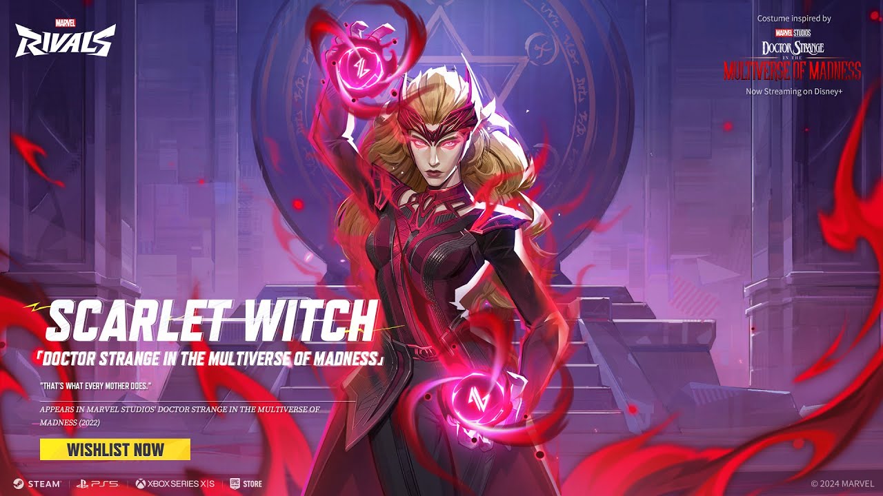 【漫威爭鋒：Marvel Rivals】【BOBO波波】緋紅女巫Scarlet Witch 精彩重播 - YouTube
