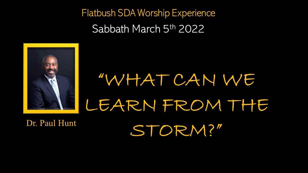 Pastor Dr. Paul Hunt - "What Can We Learn From The Storm?" - YouTube