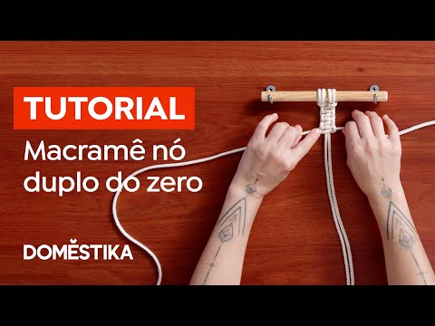Tutorial Macramê: como fazer o nó duplo passo a passo | Domestika