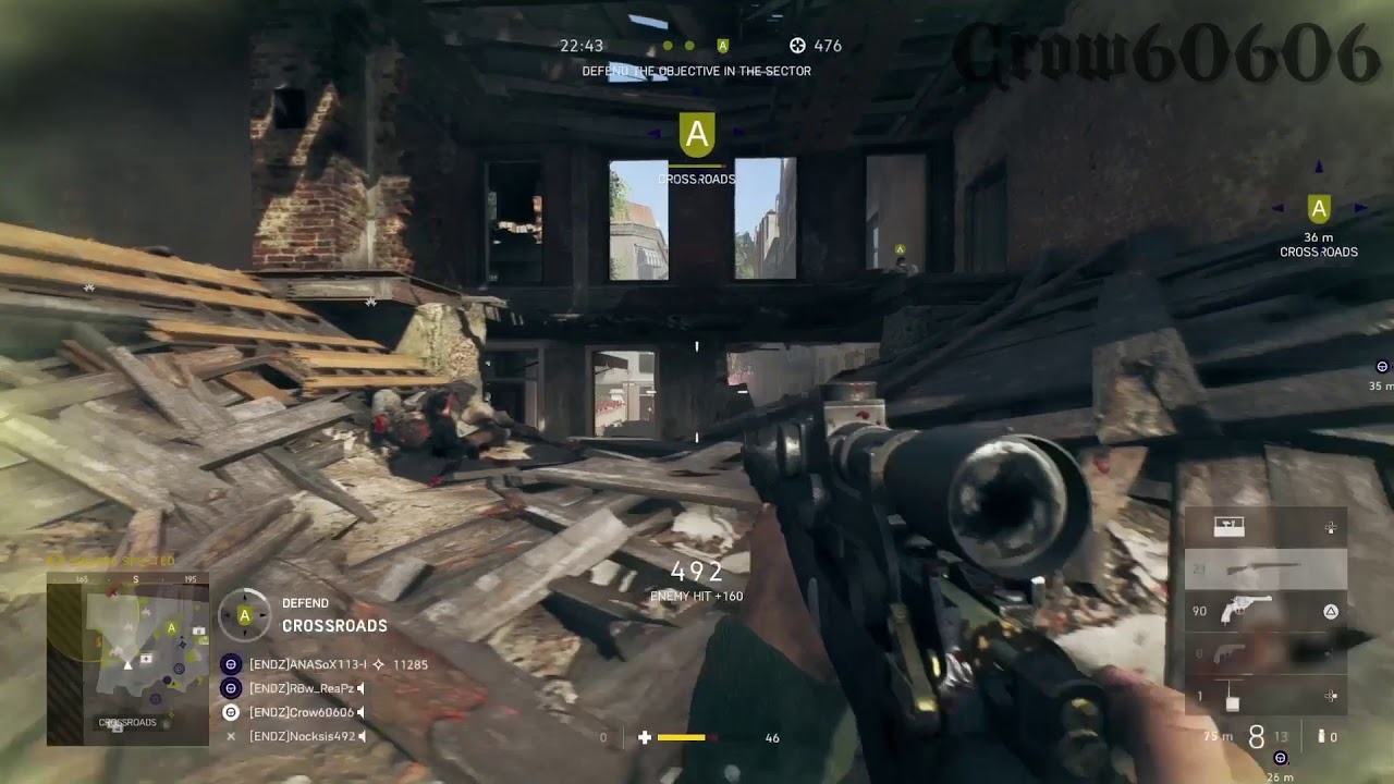 Battlefield V sniper ground operation - YouTube