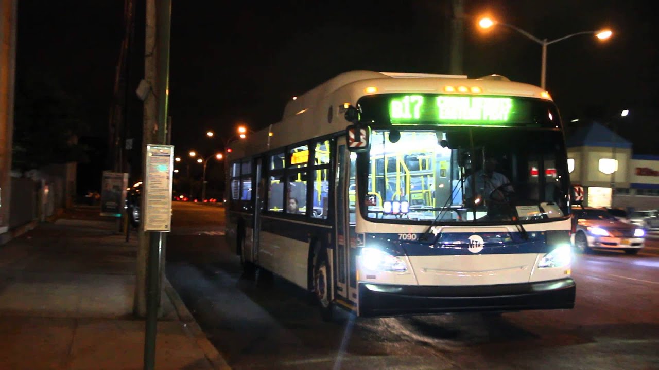 MTA NYC Bus# 7090 on the B17 - YouTube