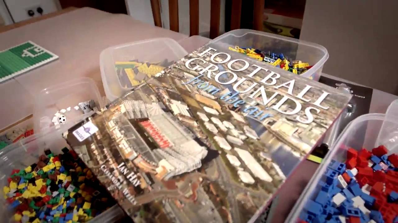 Building football grounds from Lego bricks. - YouTube