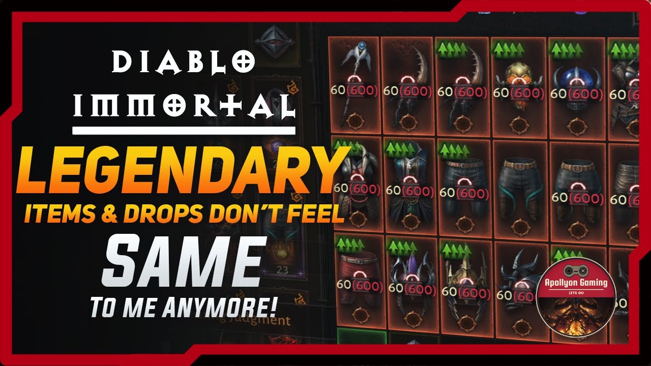 Legendary Items & Drops Don't Feel The Same Anymore - No More ...