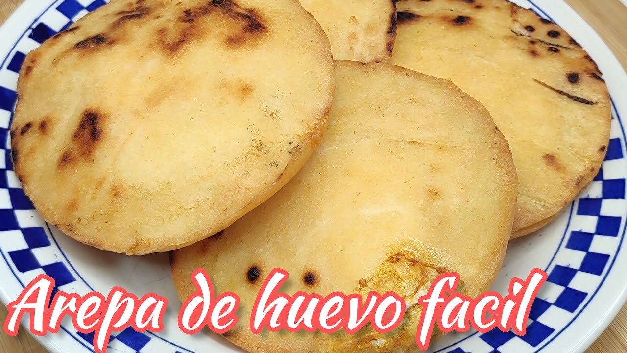 AREPA DE HUEVO FÁCIL - YouTube