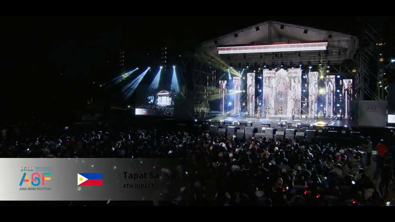4th Impact performing Tapat Sayo live at the 2022 Asia Song Festival ...