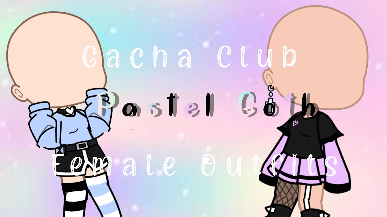 8 Pastel Goth Outfits Gacha Club Female Youtube