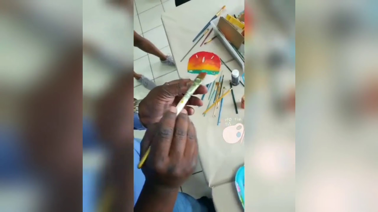 Hand Painted Sand Dollar - YouTube