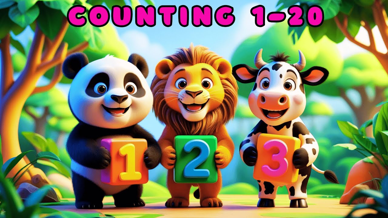 Number song 1-20 for children | Counting numbers | Counting Song for ...