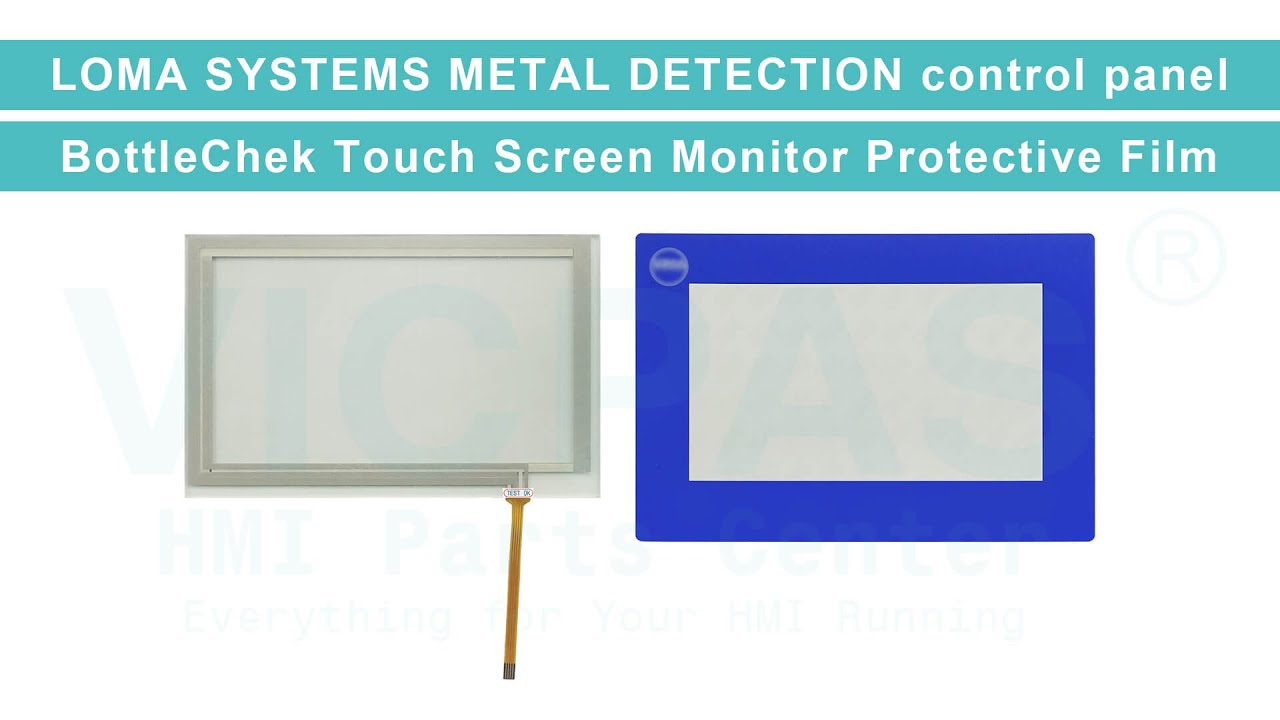 LOMA SYSTEMS METAL DETECTION Series BottleChek HMI Panel Glass Protective Film Replacement - YouTube