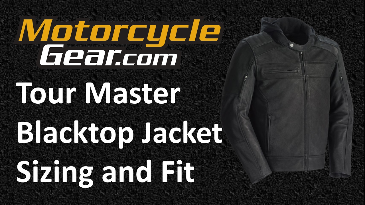 Tour Master Blacktop Jacket Sizing and Fit Guide - YouTube