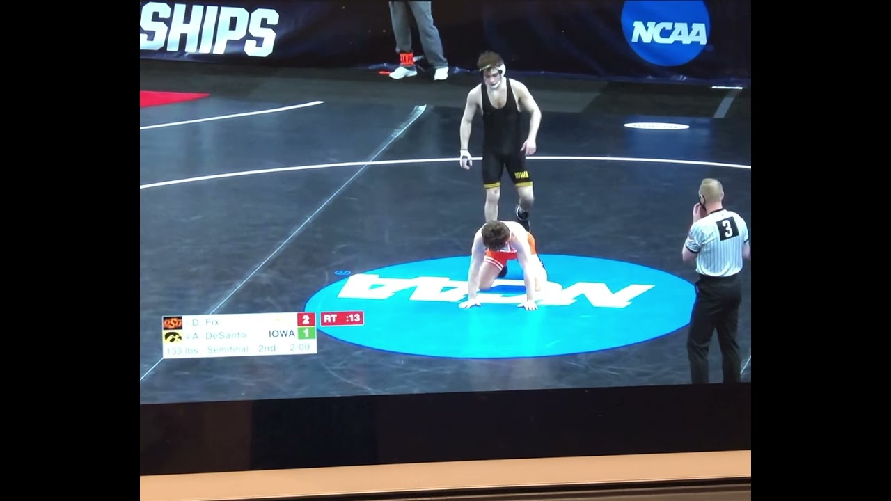 Austin Desanto vs Daton Fix (NCAA 2021 Semi-Finals 133lbs) - YouTube