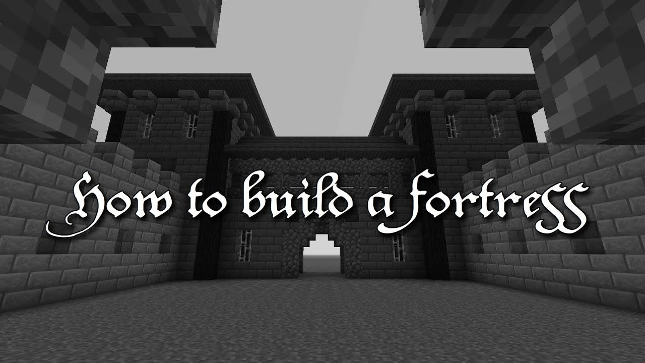Minecraft - How to build a Fortress!!! - YouTube