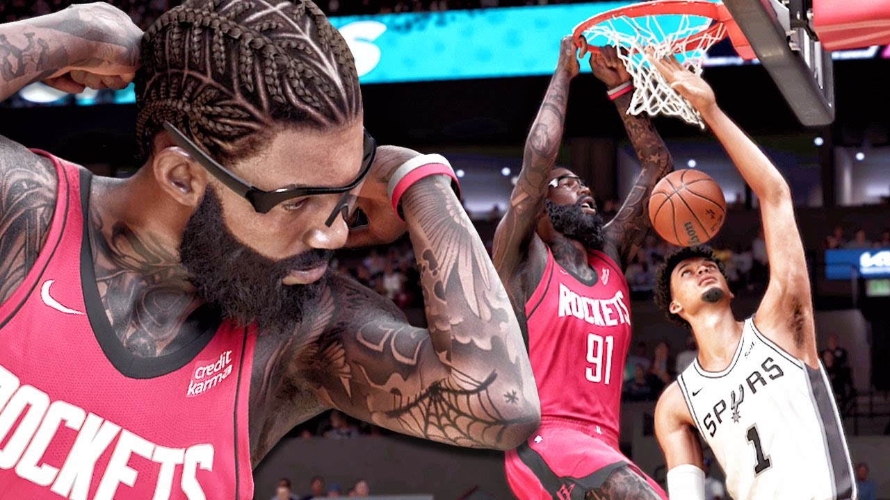 NBA 2K24 My Career | DUNKING On WEMBANYAMA (3-Level Threat Center ...