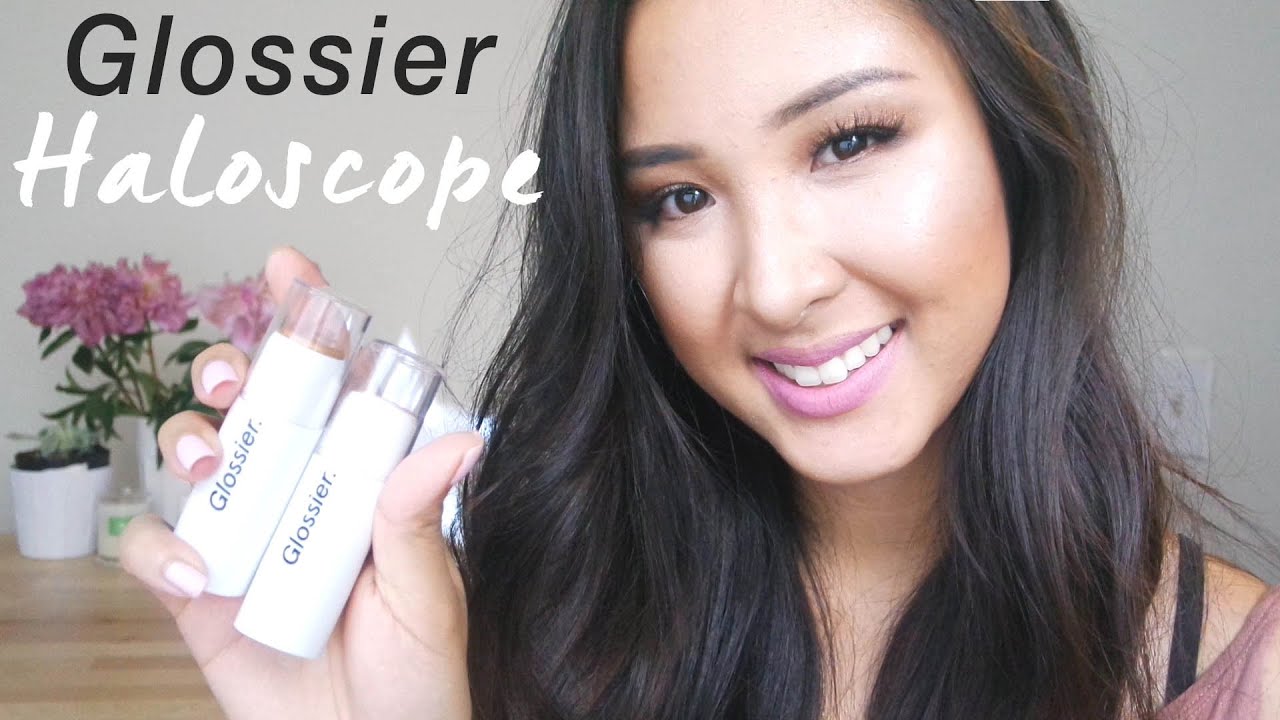 FIRST IMPRESSIONS: Glossier Haloscope Dew Effect Highlighter | C&C - YouTube