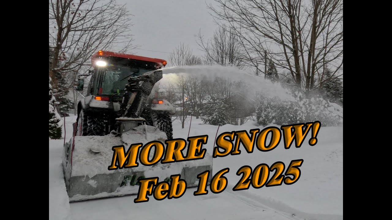 Another 15cm of snow When will this stop! #2025 snow removal season ...