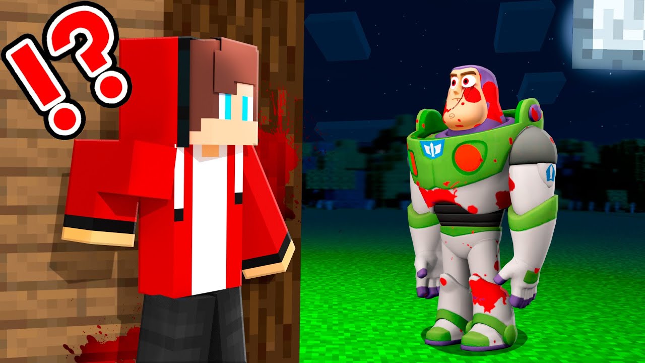 How JJ and Mikey Hiding From Buzz.EXE in Minecraft at 3:00 AM ...