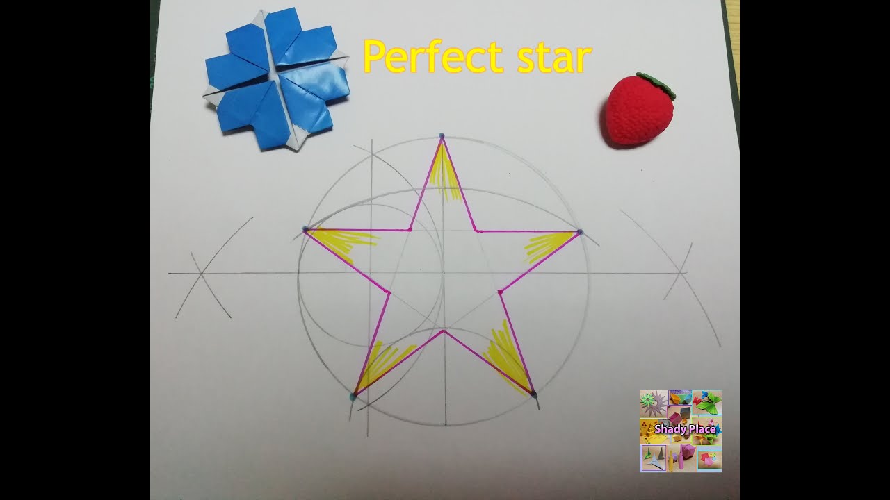 How to draw proper-perfect star - YouTube