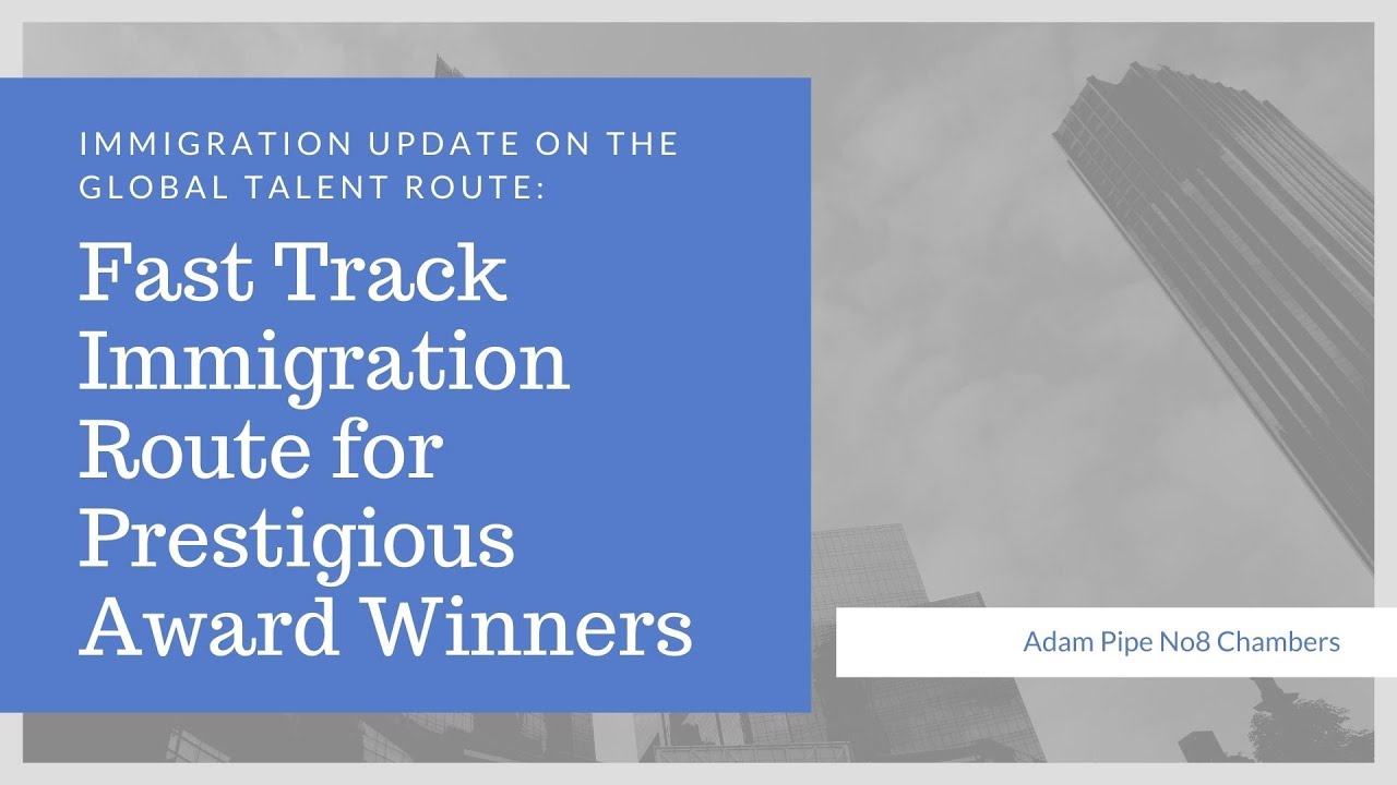 Fast track immigration route opens for prestigious award winners ...