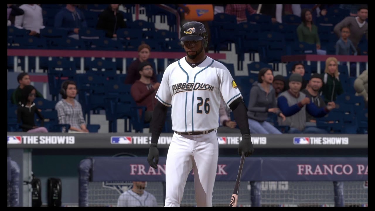 Playing in a heat wave and rain storm MLB 19 Rtts #5 - YouTube