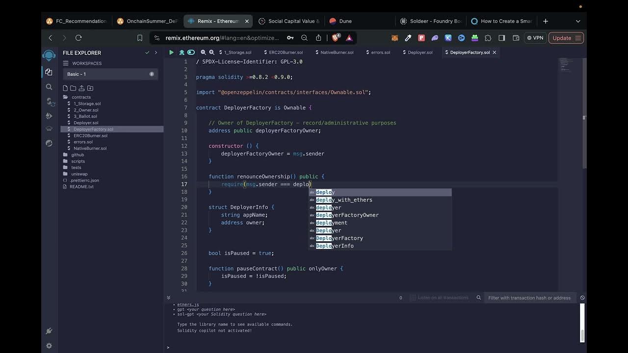 Part 4: Decentralised Payments Protocol | Smart Contract Development | EVM | Solidity | Remix ...