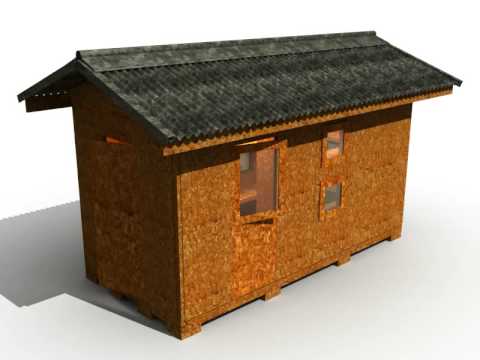 The Octagon prefabricated building - 3D Build
