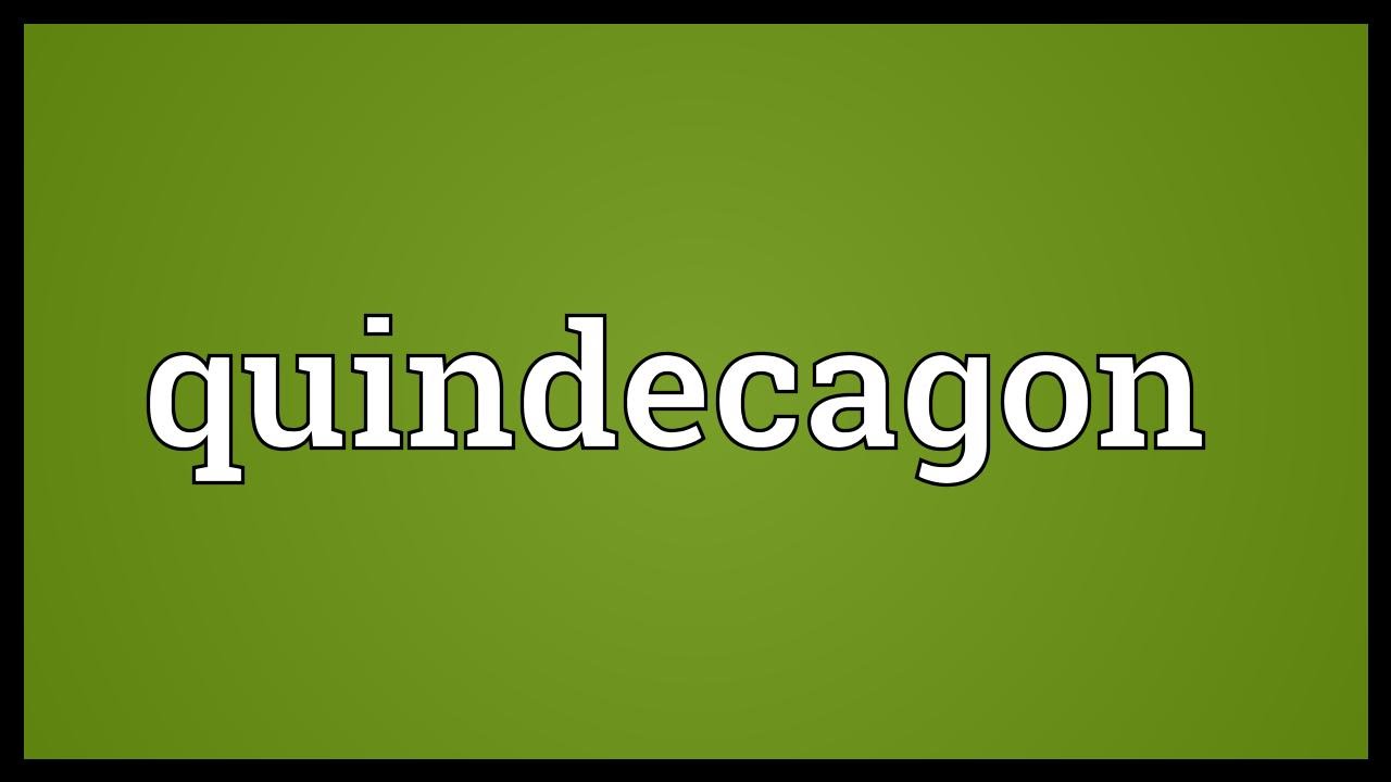 Quindecagon Meaning - YouTube