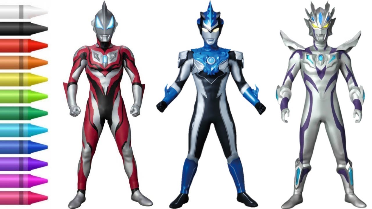 MEWARNAI ULTRAMAN GEED , ULTRAMAN BLU & ULTRAMAN ZERI BEYOND - YouTube