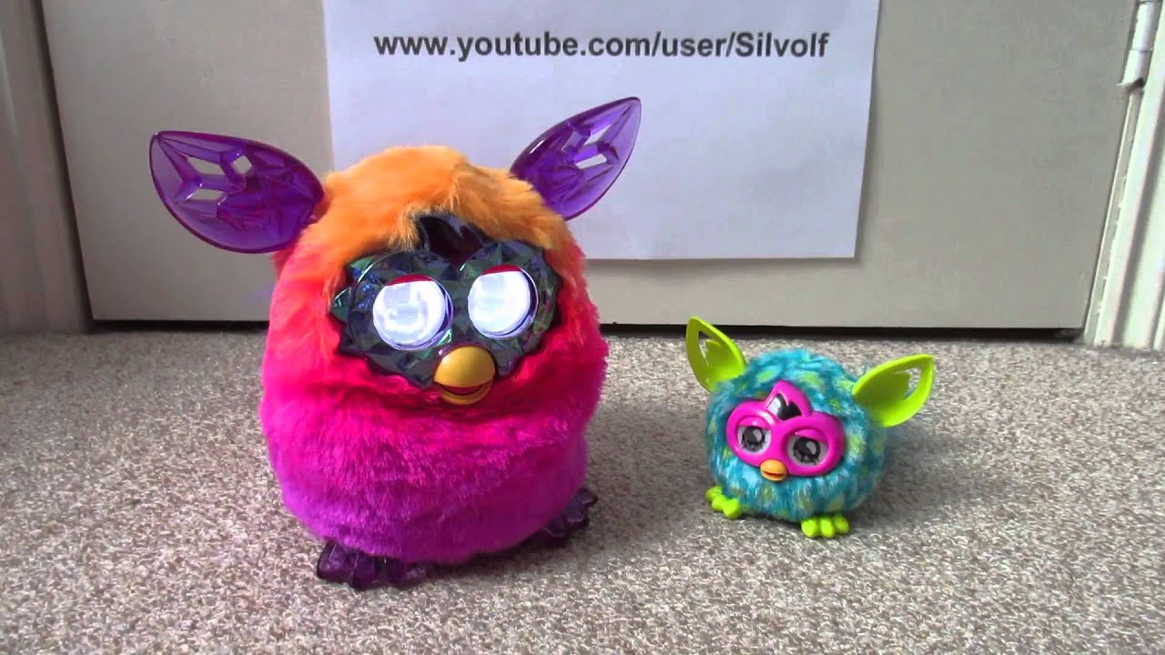 Crystal Furby and Furby Boom Furbling Interactions - YouTube