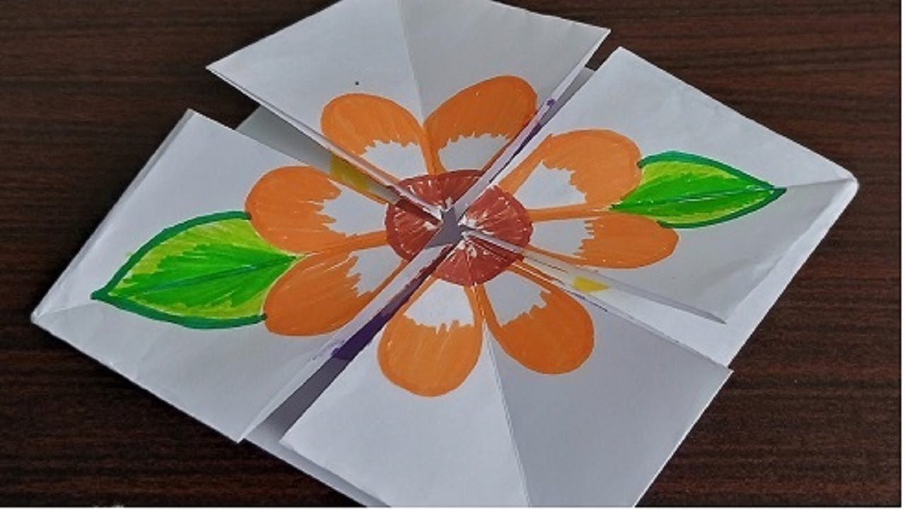 Easy never ending drawing envelope | paper crafts - YouTube